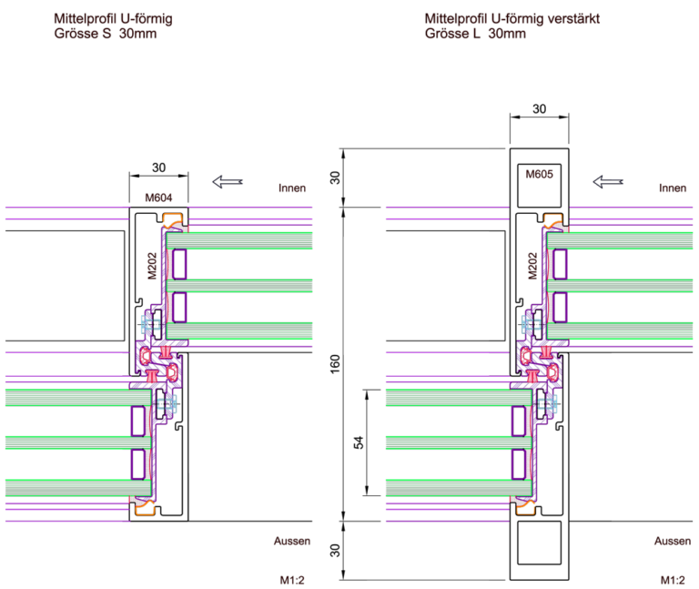 Series M sliding windows | SOREG-glide - frameless windows