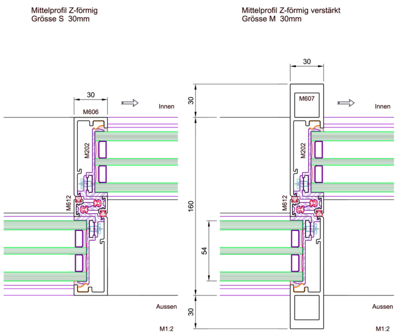 Series M sliding windows | SOREG-glide - frameless windows